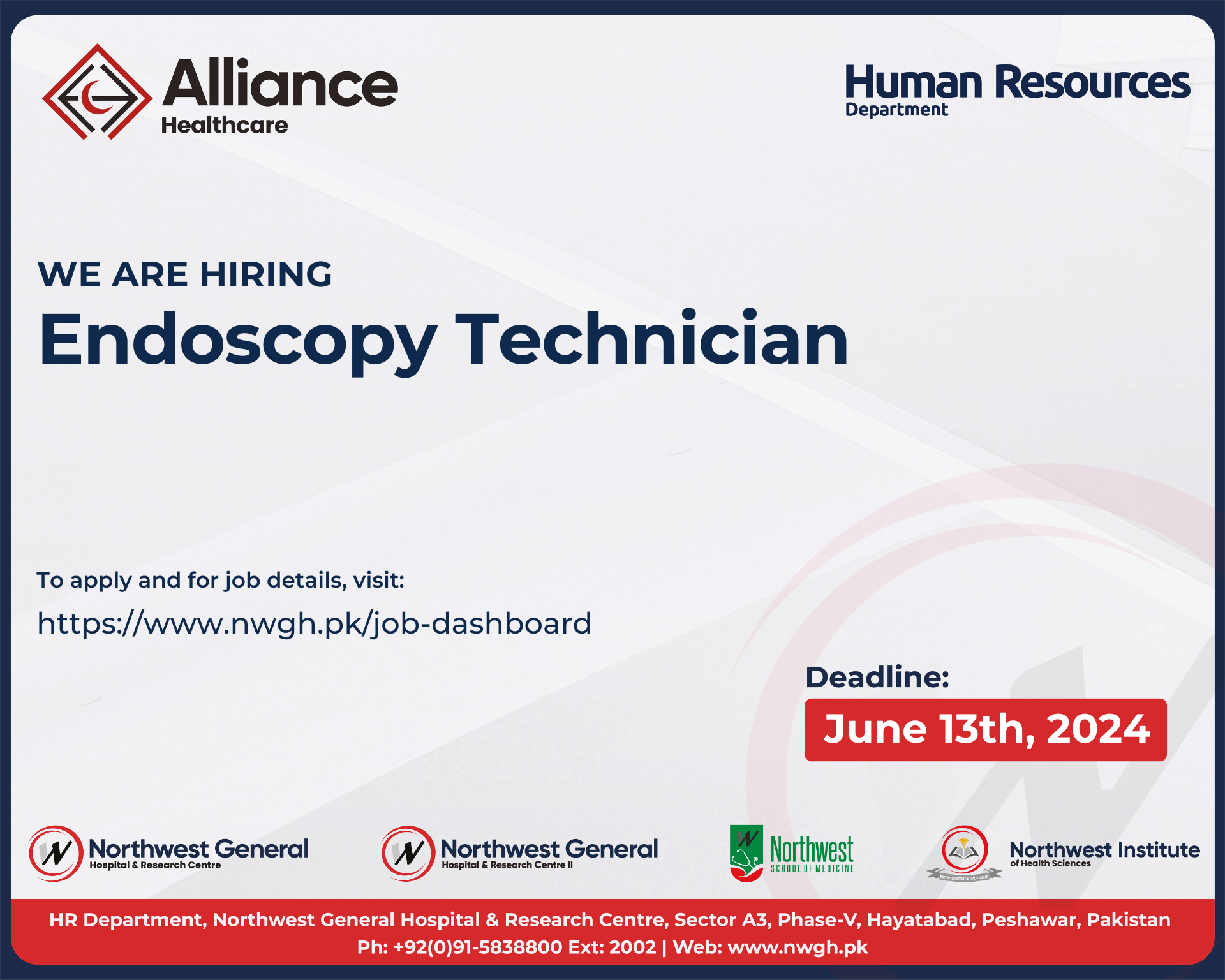 Endoscopy Technician - Northwest General Hospital & Research Centre